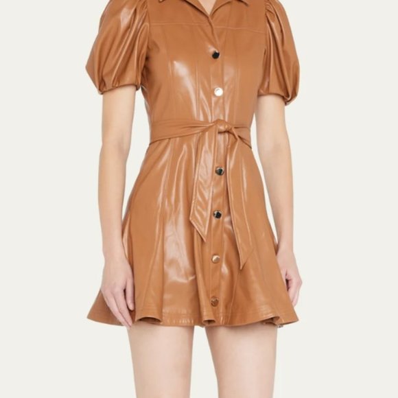 Alice + Olivia | Dresses | Alice Olivia Vegan Leather Mini Dress | Poshmark